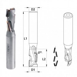Freze diamantate pentru PAL, lemn, MDF, cu dintii in spirala